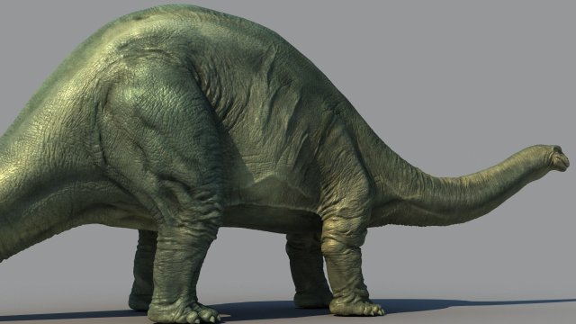 brontosaurus 3D Model in Dinosaur 3DExport