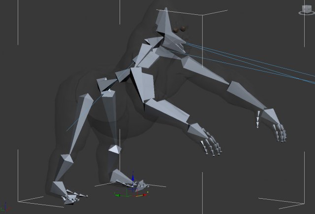 gorilla 3D Model in Wildlife 3DExport