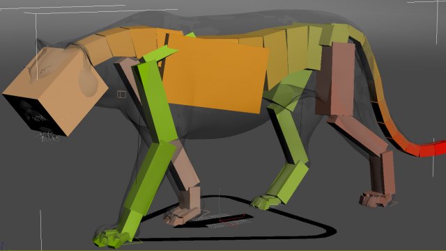 lion 3D Model in Cat 3DExport
