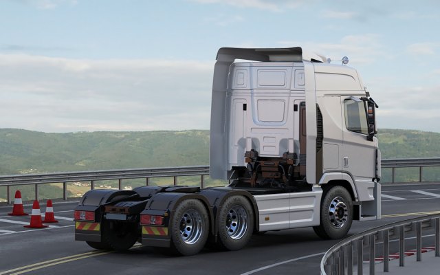 hyundai xcient with trailer 3D Model in Truck 3DExport