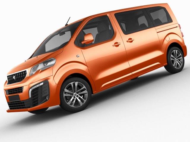 peugeot traveller 3D Model in Van and Minivan 3DExport