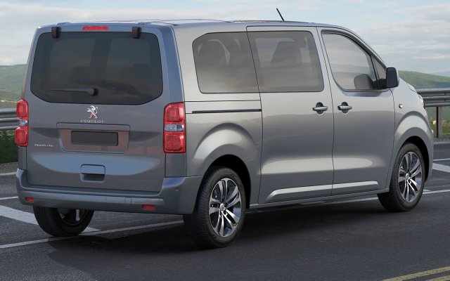 peugeot traveller 3D Model in Van and Minivan 3DExport