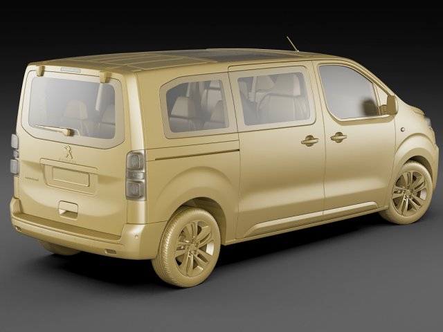 peugeot traveller 3D Model in Van and Minivan 3DExport