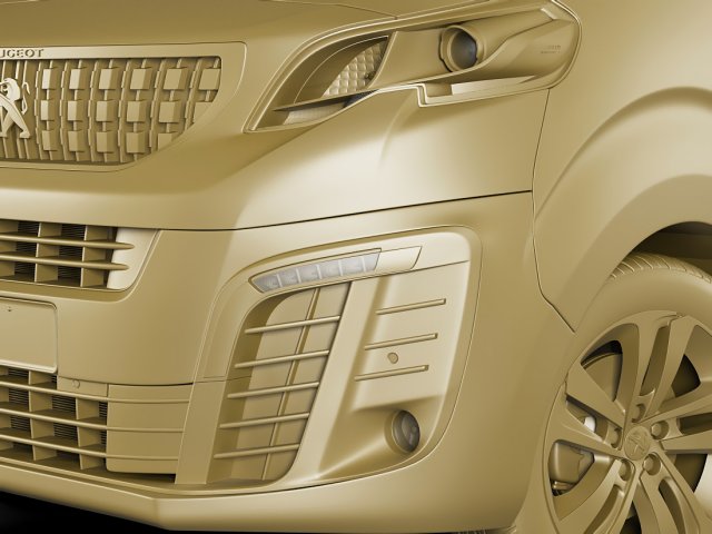 peugeot traveller 3D Model in Van and Minivan 3DExport