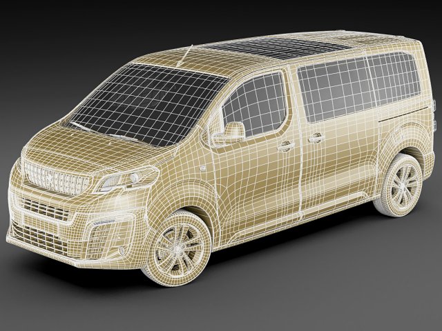 peugeot traveller 3D Model in Van and Minivan 3DExport