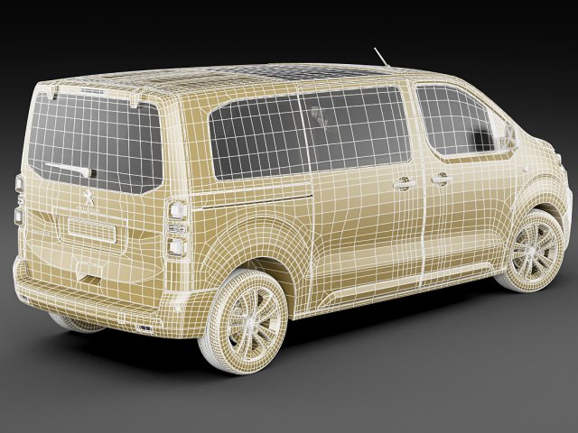 peugeot traveller 3D Model in Van and Minivan 3DExport