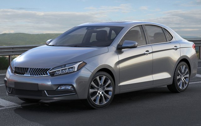 generic compact sedan 3D Model in Compact Cars 3DExport