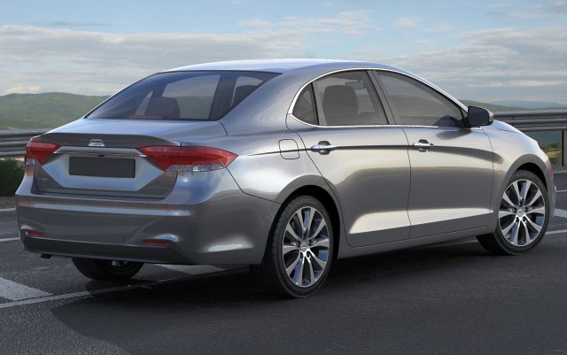 generic compact sedan 3D Model in Compact Cars 3DExport