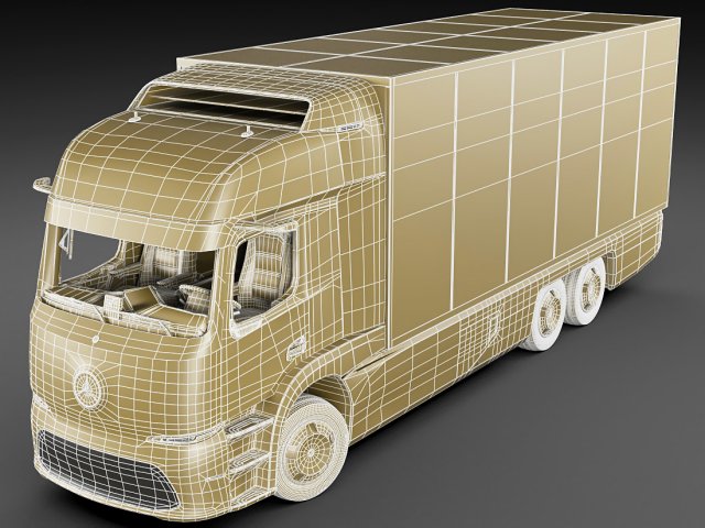 mercedes urban etruck 3D Model in Truck 3DExport