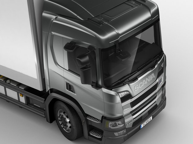 Scania p-series 2018 rigid truck 3D Model in Truck 3DExport