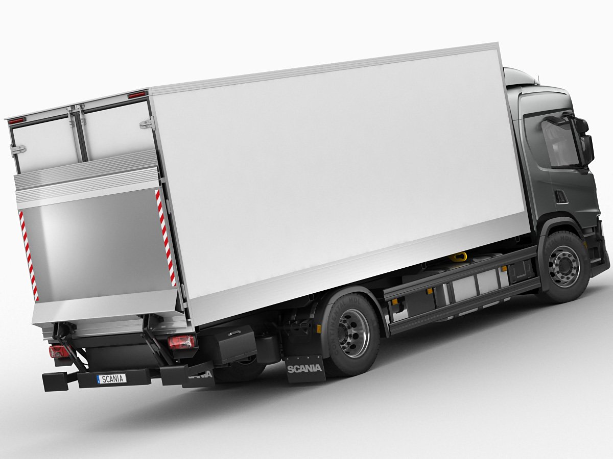 Scania P-series 2018 rigid truck 3D Model in Truck 3DExport