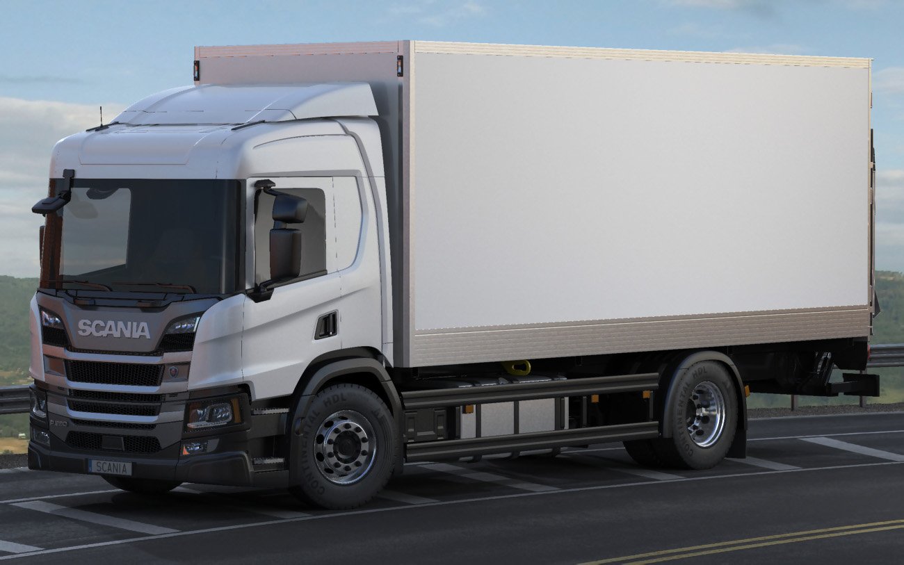 Scania P-series 2018 rigid truck 3D Model in Truck 3DExport