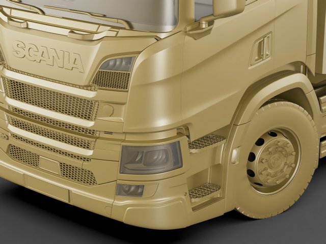 Scania p-series 2018 rigid truck 3D Model in Truck 3DExport