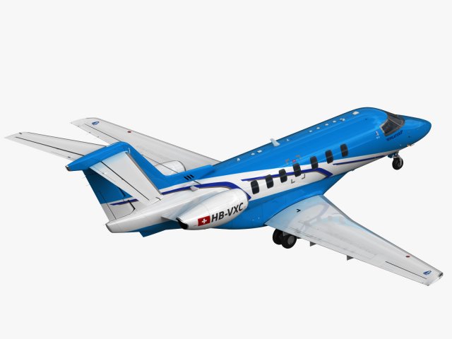 pilatus pc-24 3D Model in Jet 3DExport