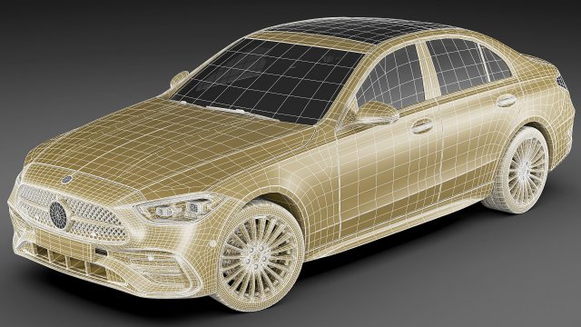 mercedes-benz c-class amg-line 2021 3D Model in Sedan 3DExport