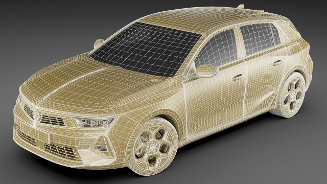 Opel Astra 2022 3D Model in Compact Cars 3DExport