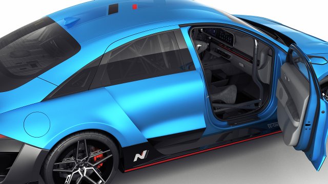 Hyundai RN22e Concept 3D Model in Racing 3DExport