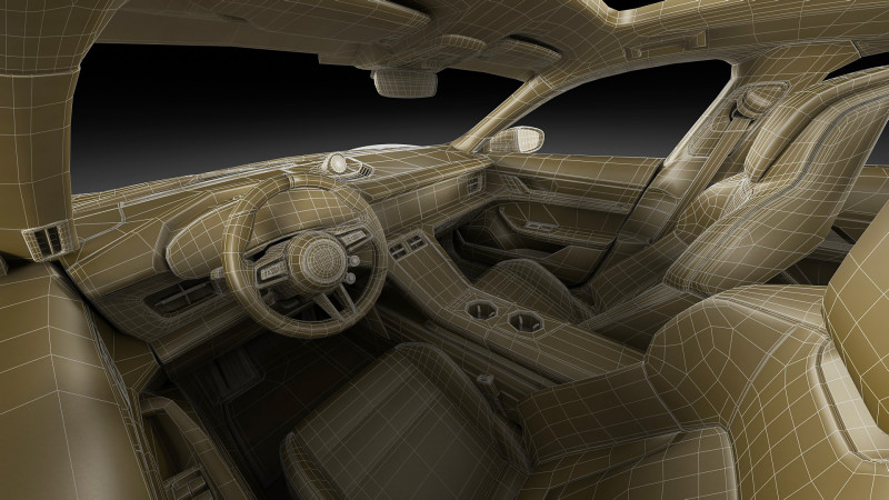 Porsche Taycan Turbo GT 2025 3D Model in Sedan 3DExport