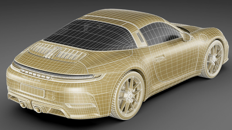 Porsche 911 Carrera GTS Targa 2025 3D Model in Sport Cars 3DExport