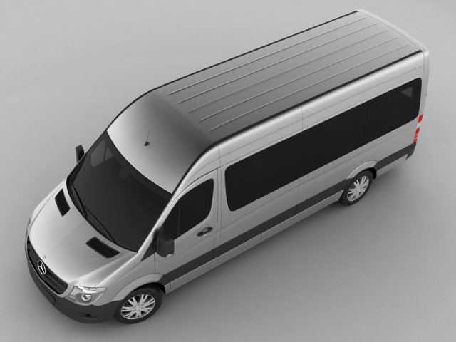 mercedes sprinter 2013 minibus 3D Model in Bus 3DExport