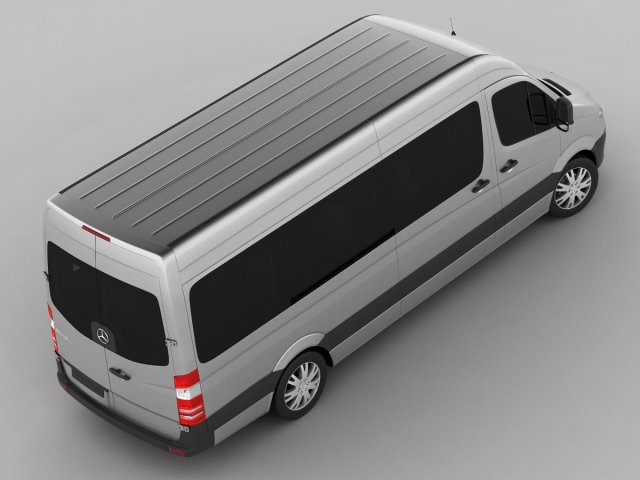 mercedes sprinter 2013 minibus 3D Model in Bus 3DExport
