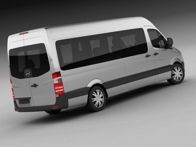 mercedes sprinter 2013 minibus 3D Model in Bus 3DExport