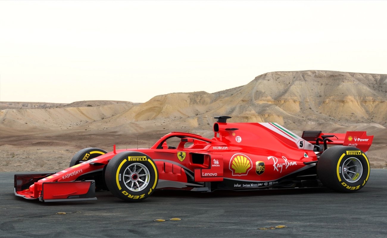 F1 Ferrari SF71H 2018 3D Model in Racing 3DExport