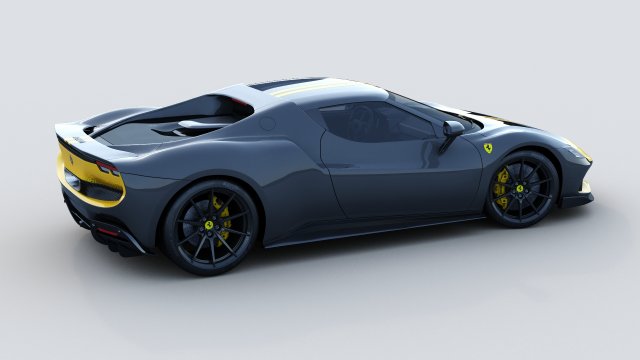 ferrari 296 gtb assetto fiorano 2022 3D Model in Sport Cars 3DExport