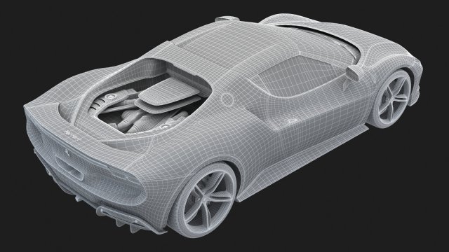 Ferrari 296 gtb 2022 3D Model in Sport Cars 3DExport