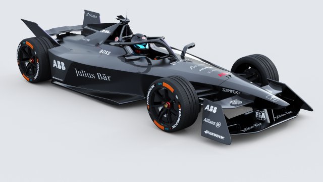 Formula E Gen3 2023 Template 3D Model in Racing 3DExport