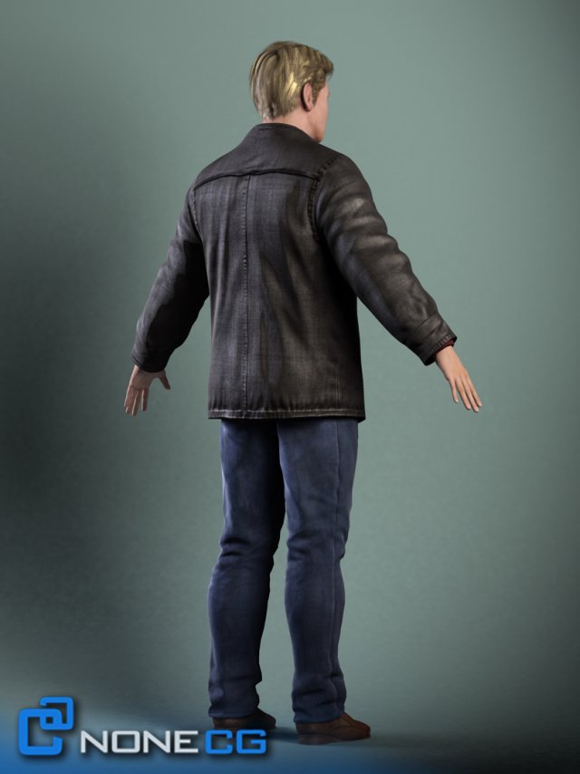 Adult Male Brian 3D Model in Man 3DExport