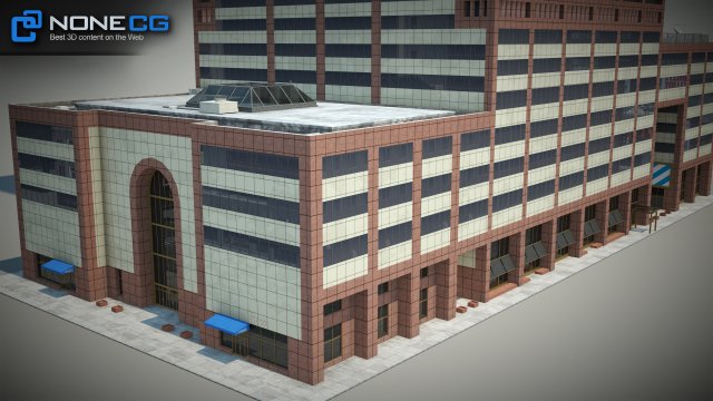 AXA Equitable Center Building 3D Model in Buildings 3DExport