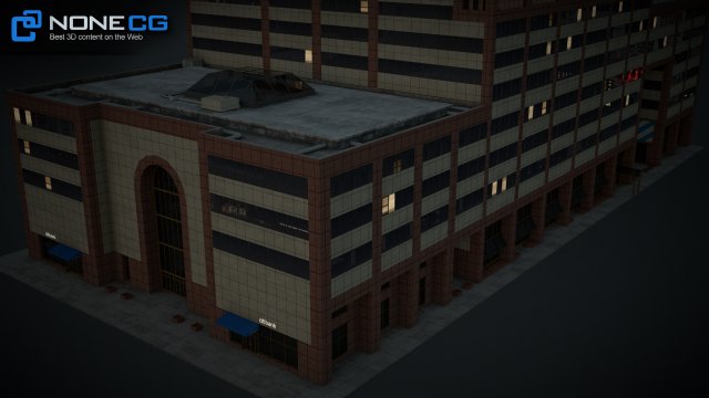 AXA Equitable Center Building 3D Model in Buildings 3DExport