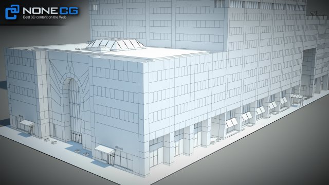 AXA Equitable Center Building 3D Model in Buildings 3DExport