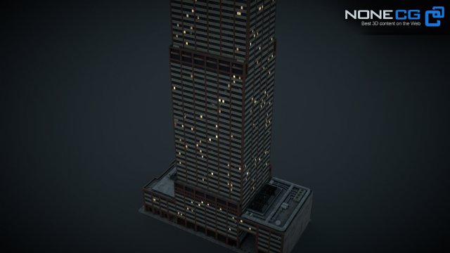 AXA Equitable Center Building 3D Model in Buildings 3DExport