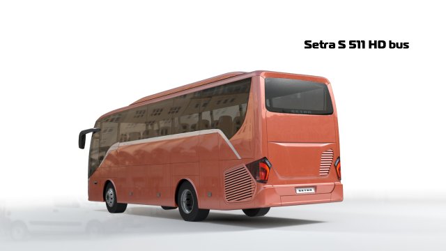 setra s 511 hd bus 3D Model in Wagon 3DExport