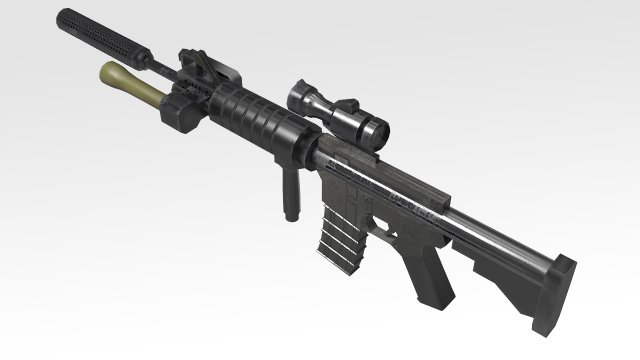 colt c8 canada rifle 3D Model in Assault Rifles 3DExport