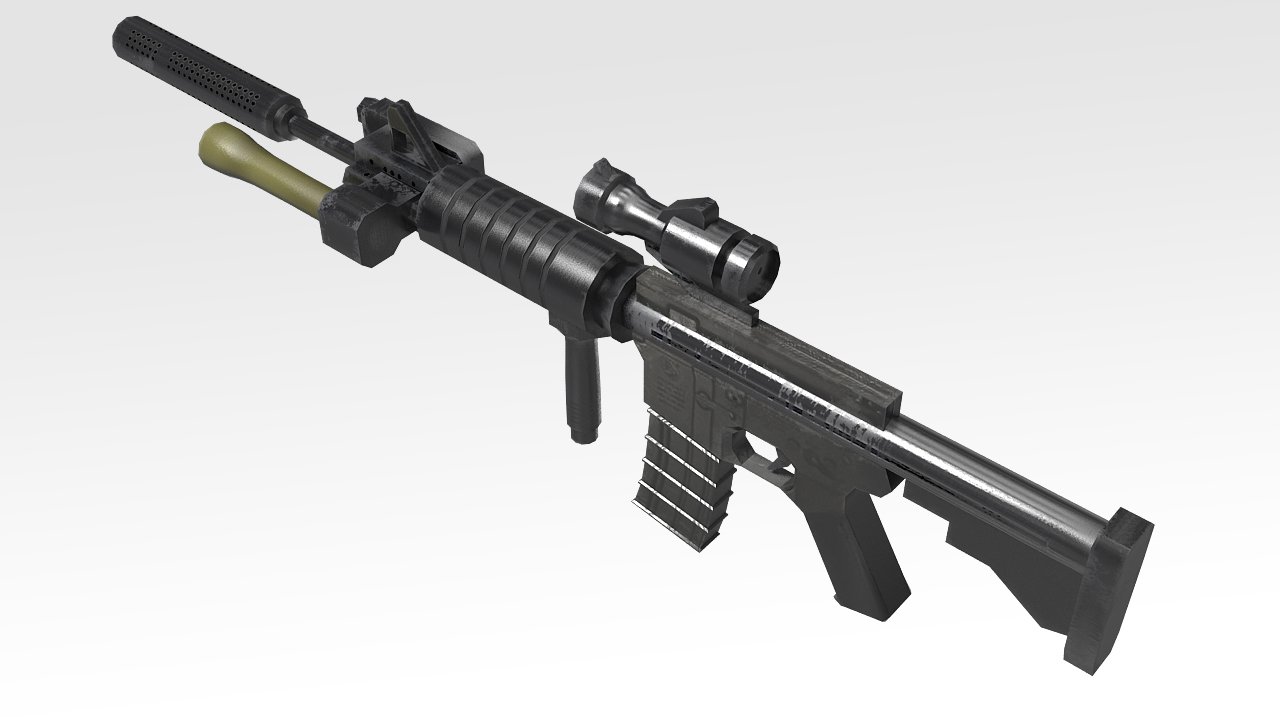 Colt C8 Canada Rifle 3D Model in Assault Rifles 3DExport