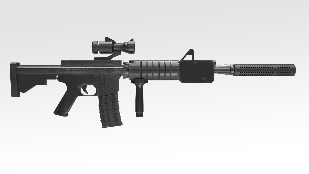 Colt C8 Canada Rifle 3D Model in Assault Rifles 3DExport