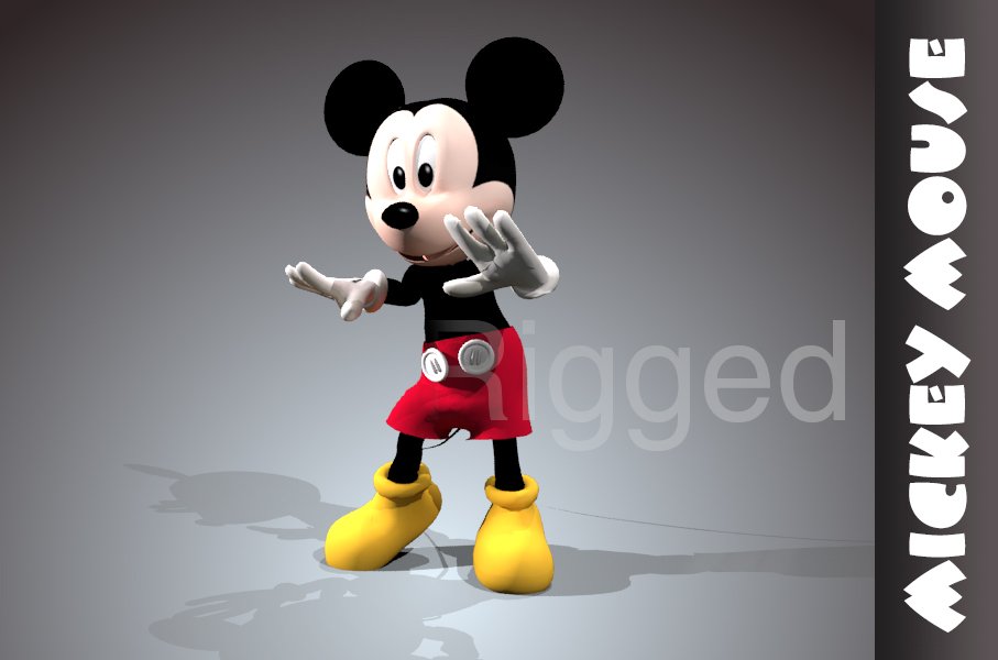 mickey mouse rigged 3d model 3D Models in Cartoon 3DExport