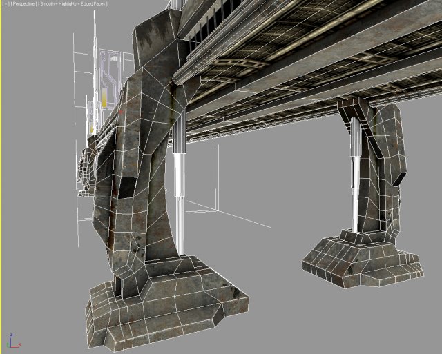 hi tech bridge 3D Model in Bridge 3DExport