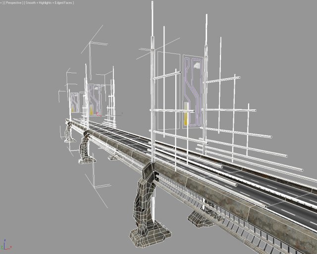 hi tech bridge 3D Model in Bridge 3DExport