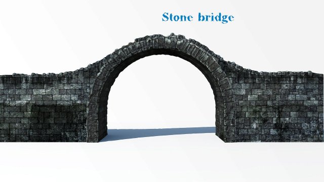 stone bridge 3D Model in Bridge 3DExport