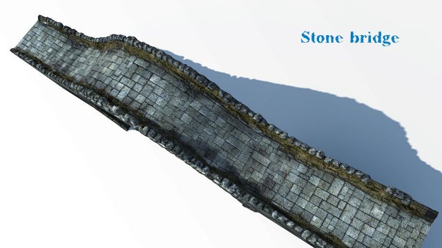 stone bridge 3D Model in Bridge 3DExport