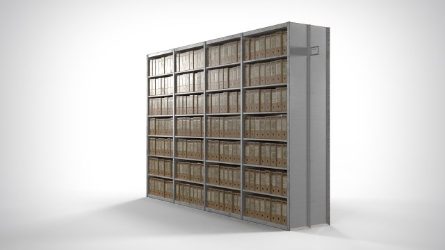 Archive Shelving PBR 3D Model in Other 3DExport