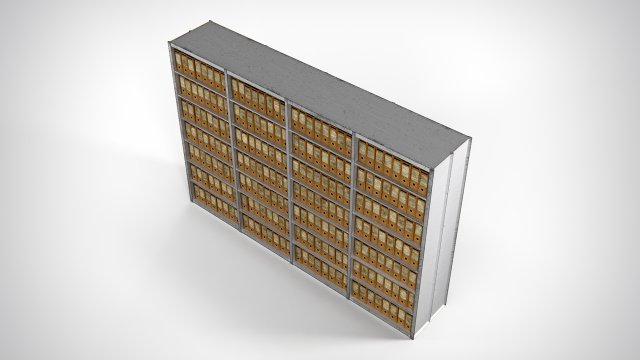 Archive Shelving PBR 3D Model in Other 3DExport