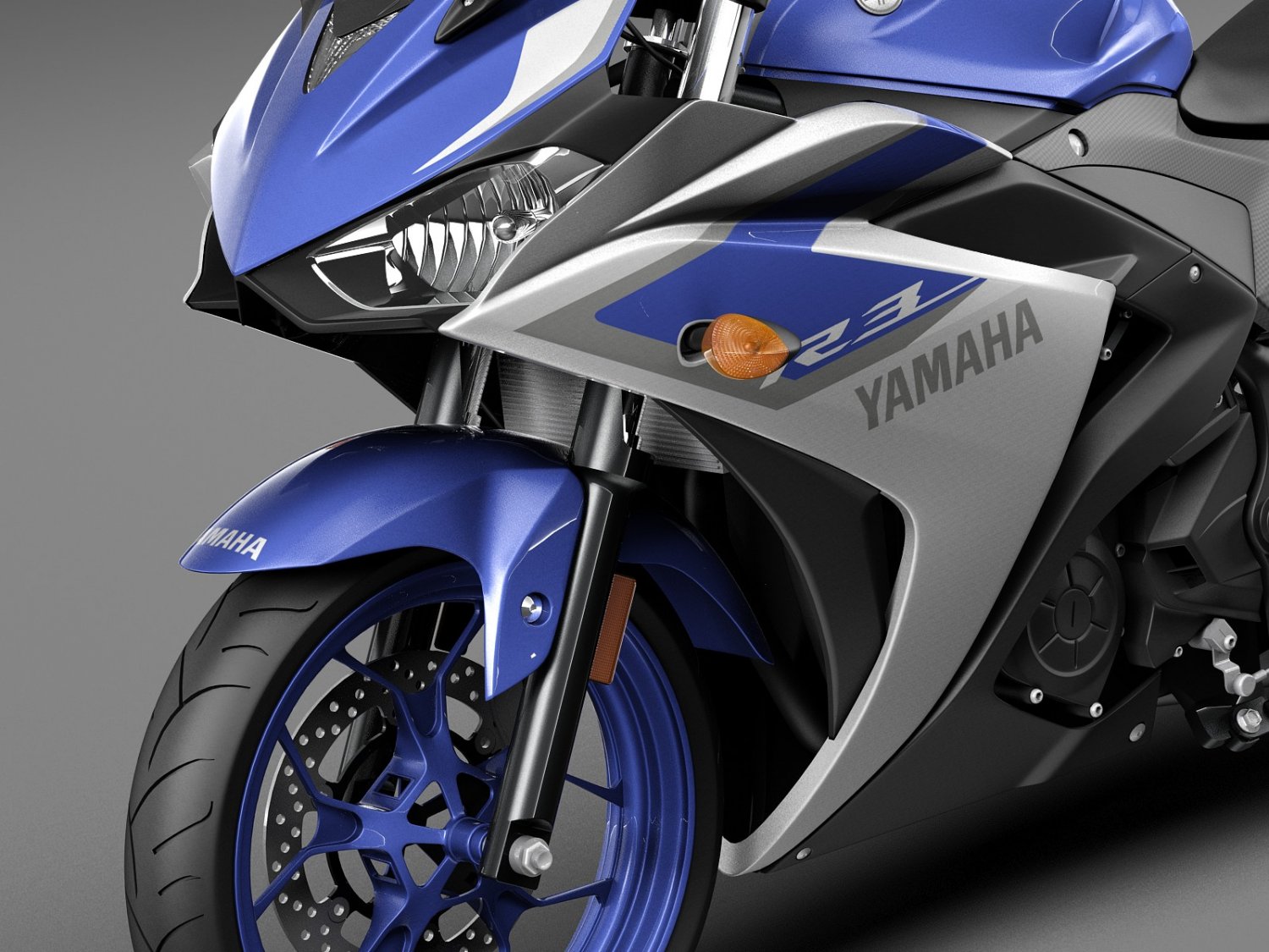 Yamaha YZF-R3 2015 3D Model in Motorcycle 3DExport