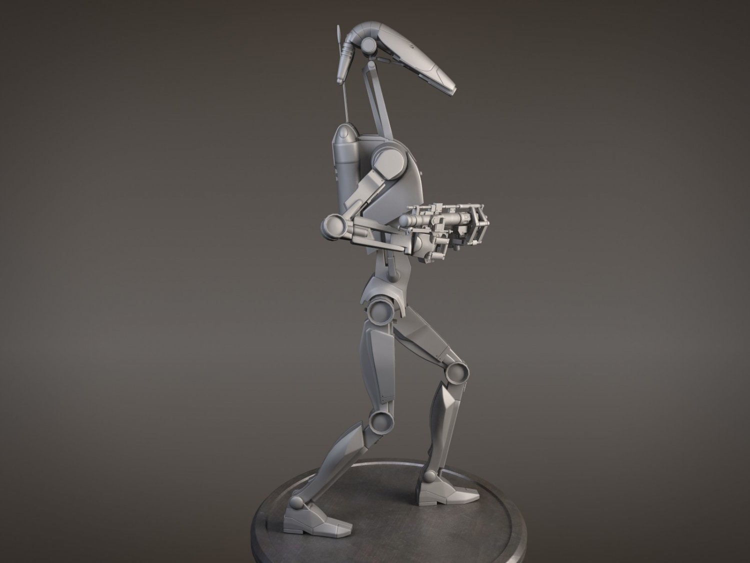 Star Wars Battle Droid rigged for 3dsMax 3D Model in Robot 3DExport