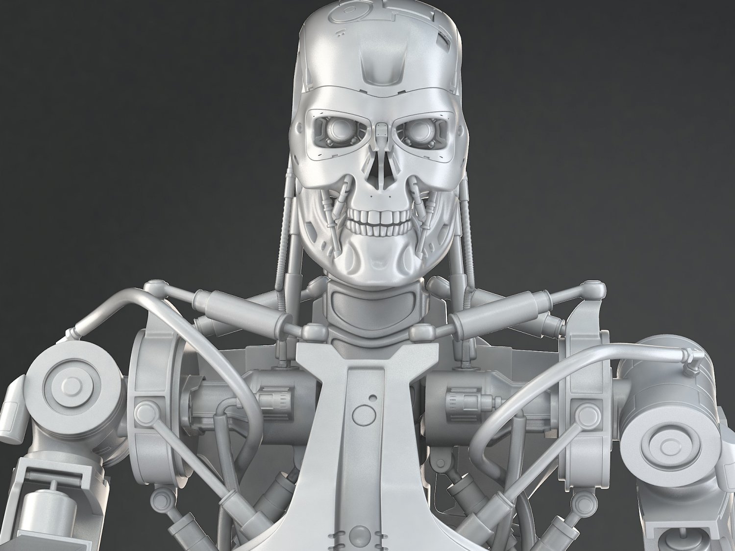 Terminator T-800 3D Model in Robot 3DExport