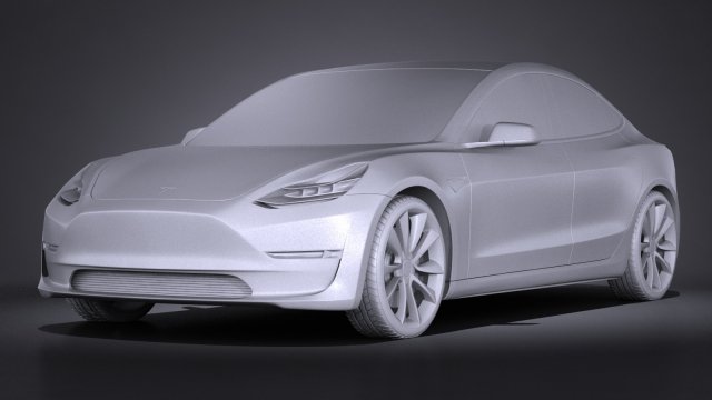 Tesla model 3 2018 3D Model in Sedan 3DExport